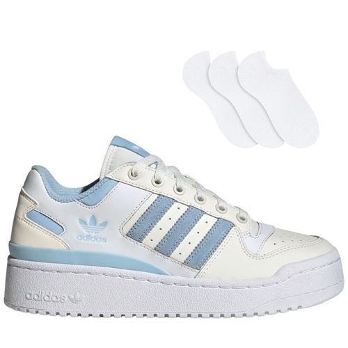 Tênis Adidas Originals Forum Bold Stripes Feminino + 3 Pares de Meias